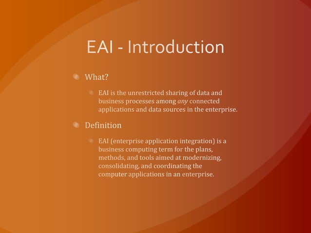 EAI Best Practices | PPT