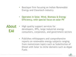 Eai corporate presentation | PPT