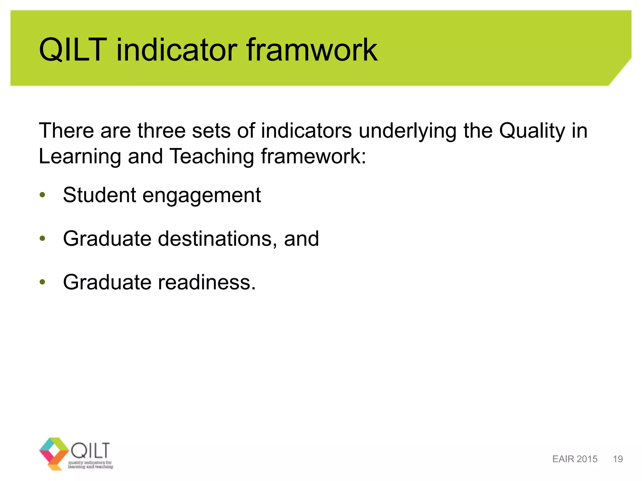Creating a coherent performance indicator framework for the higher ...