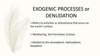 Exogenic Processes | PPTX
