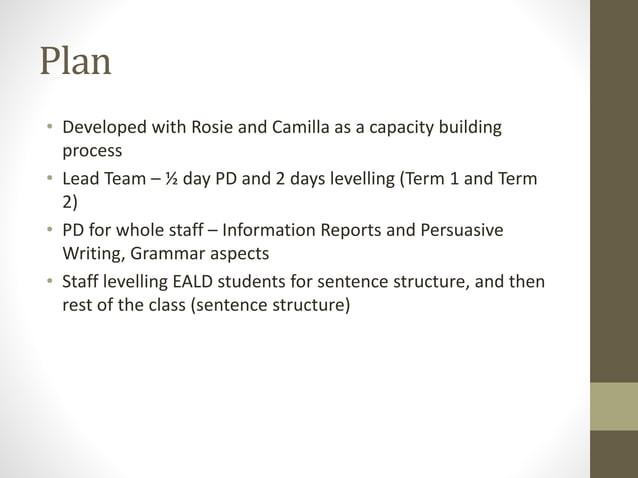 Eald staff meeting nov | PPT