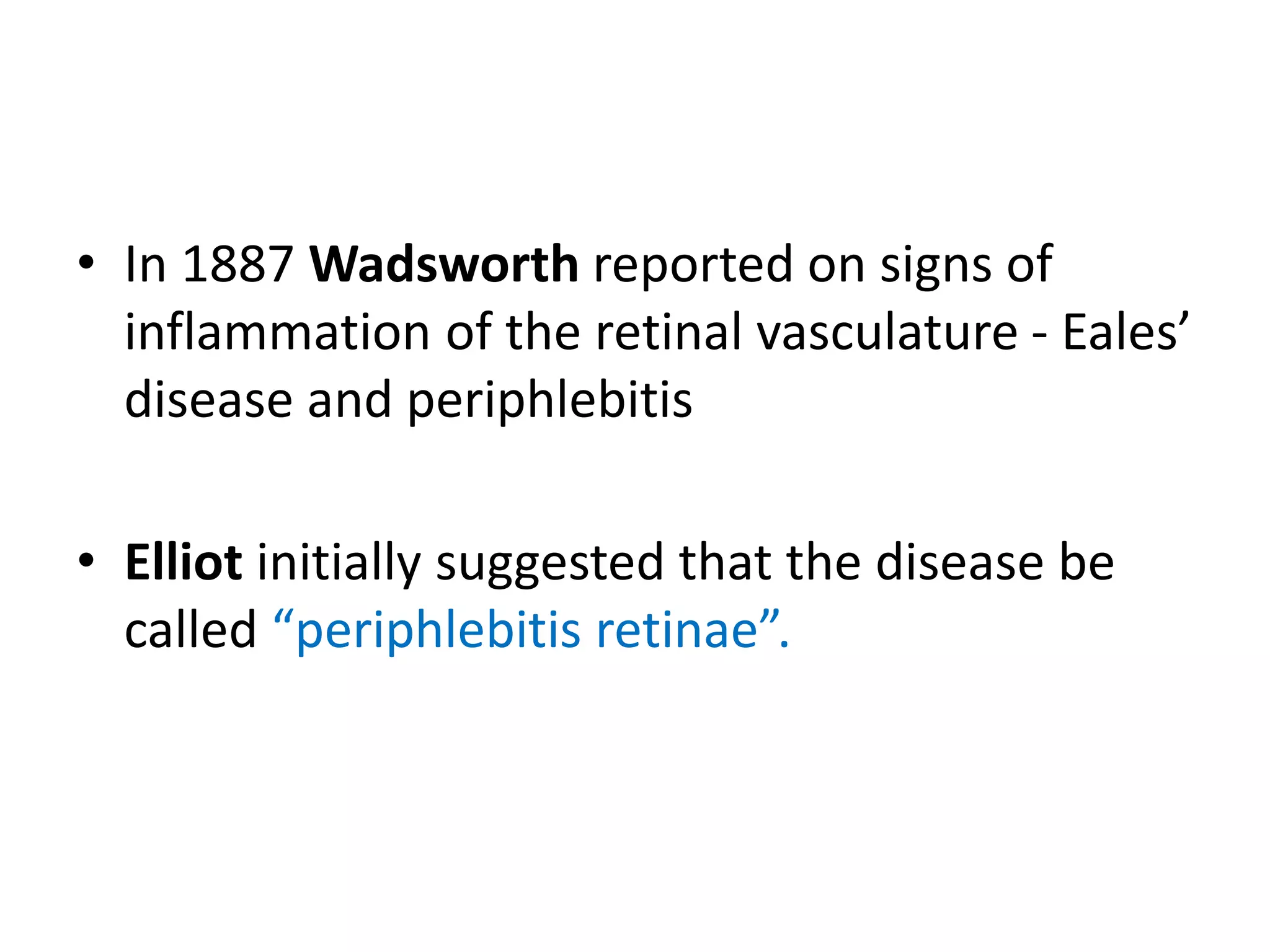 Eales disease | PPTX