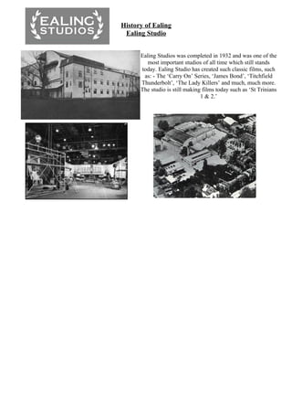 Ealing studios | DOC