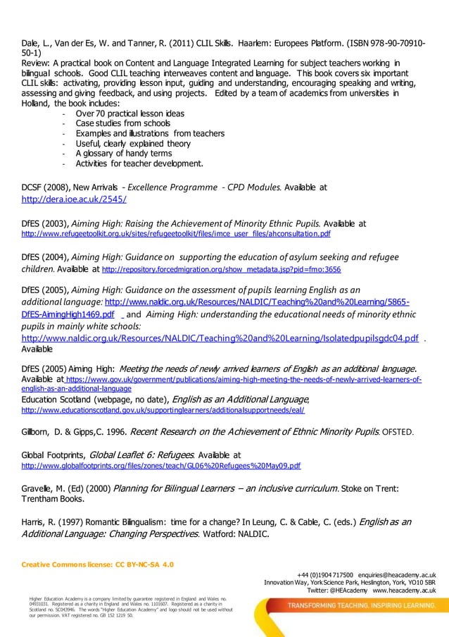 English as an Additional Language | PDF