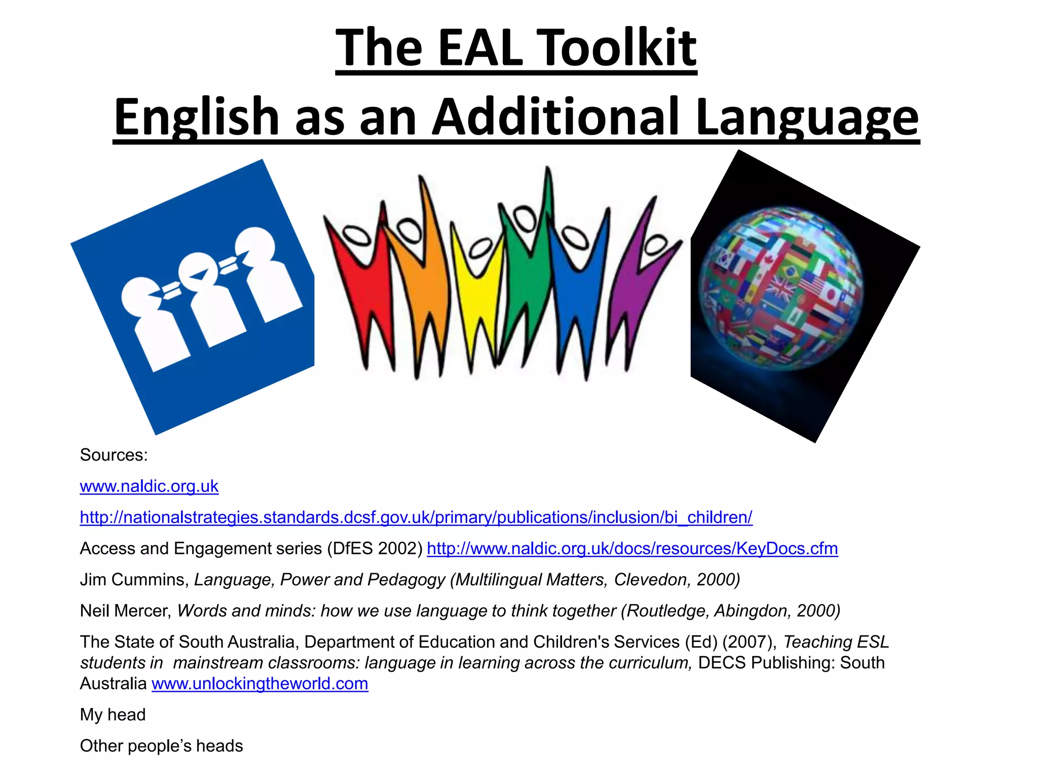 Eal toolkit appendix 6 | PPTX