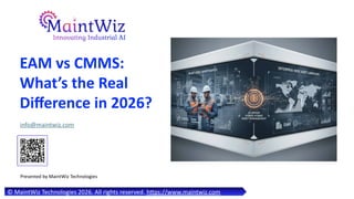 EAM vs CMMS in 2026: What’s the Real Difference? | Asset Management ...