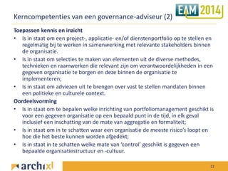 Kerncompetenties voor de architect, informatiemanager en IT-governance ...