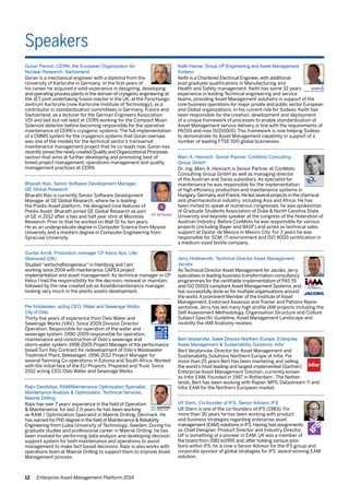 Enterprise Asset Management 2014 agenda | PDF