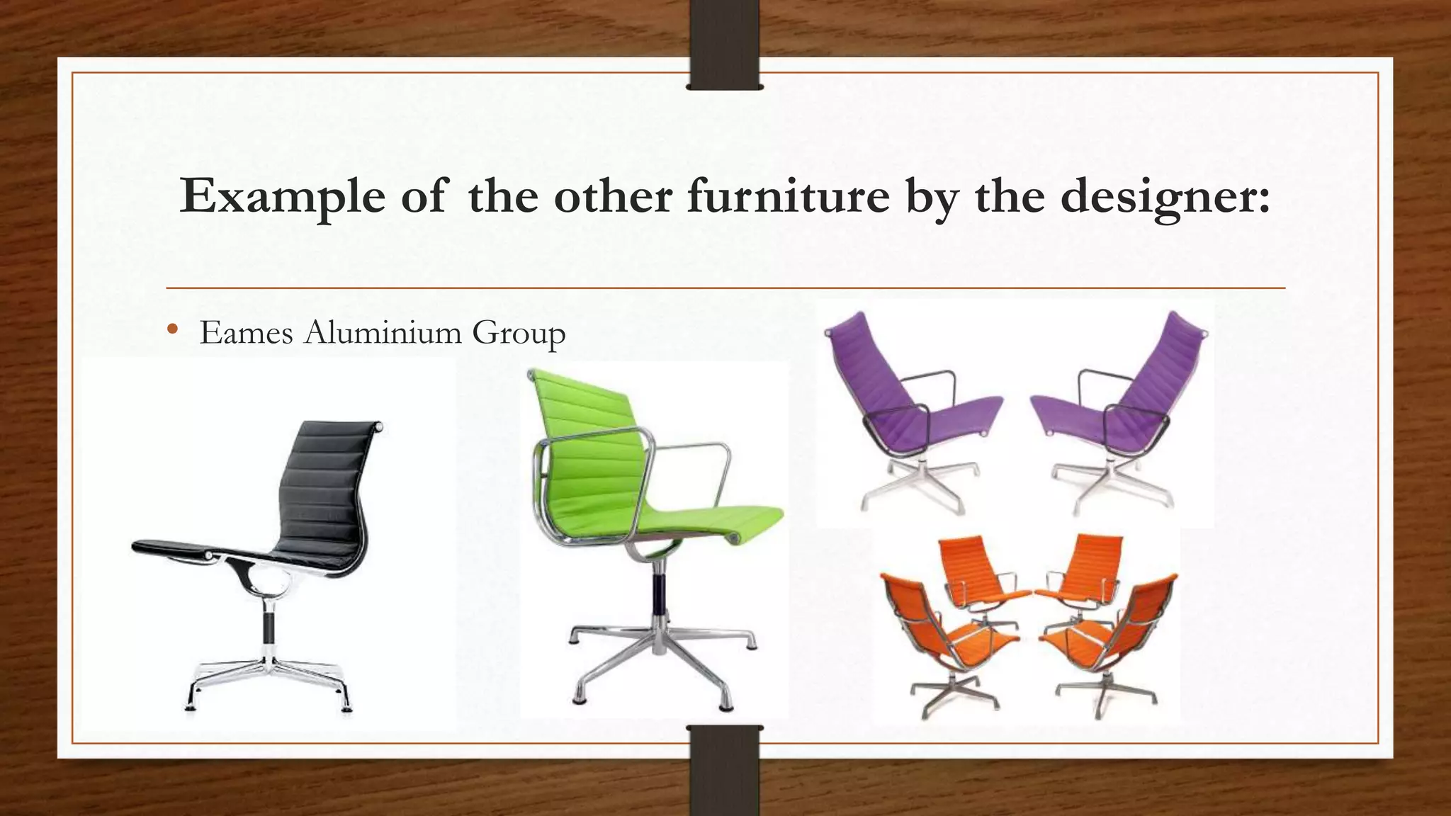 Eames lounger and ottoman | PPTX