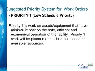 Scheduling Priority in Maximo | PPT