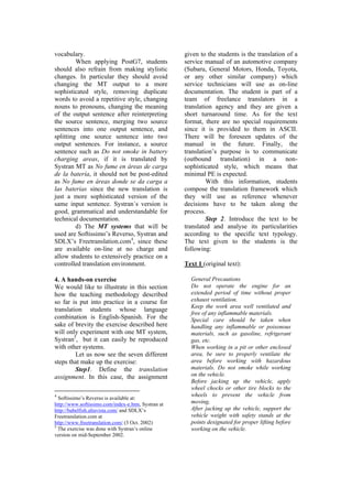 «Controlled Translation: A new teaching scenario tailor-made for the translation industry» | PDF