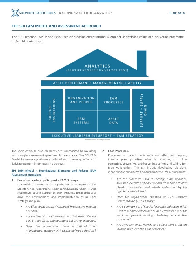 SDI's "Driving Your Organization's Enterprise Asset Management Journe…