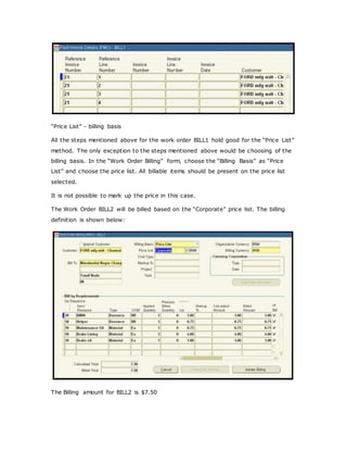 Eam Work Order Billing | DOCX