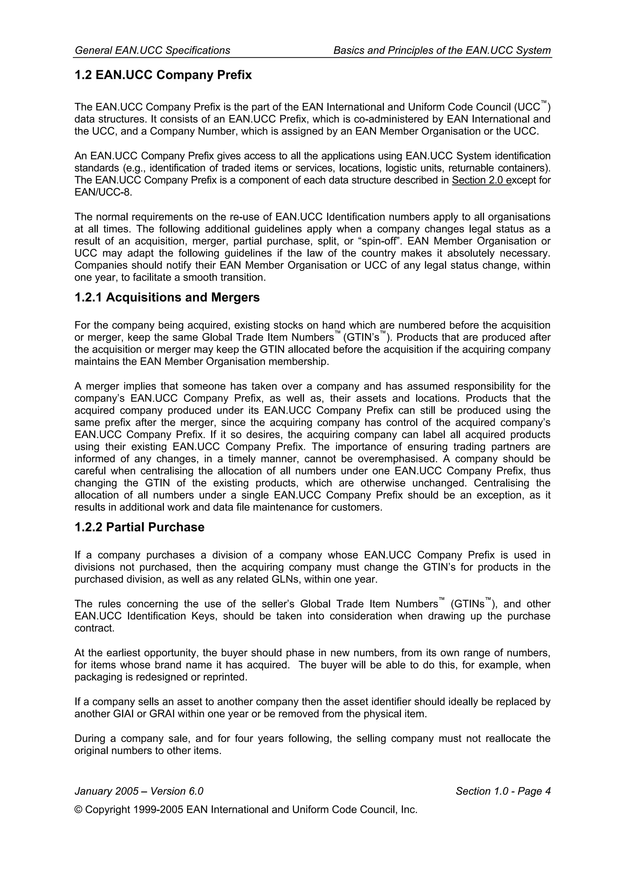 EAN.UCC Basic and Principal | PDF