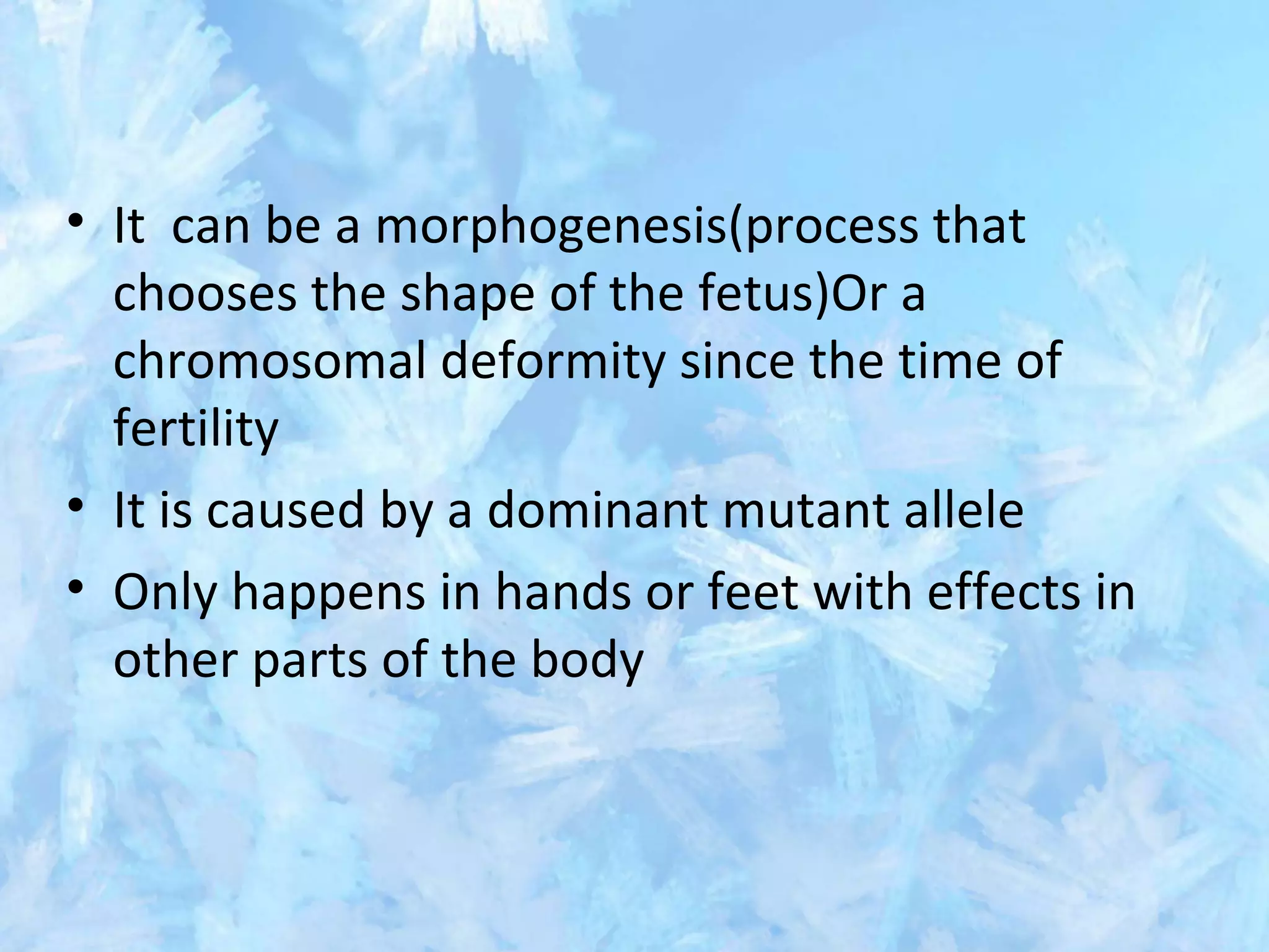 Student Work Ectrodactyly | PPT