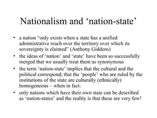 Ethnie and Nation: Lectio on their differences.ppt