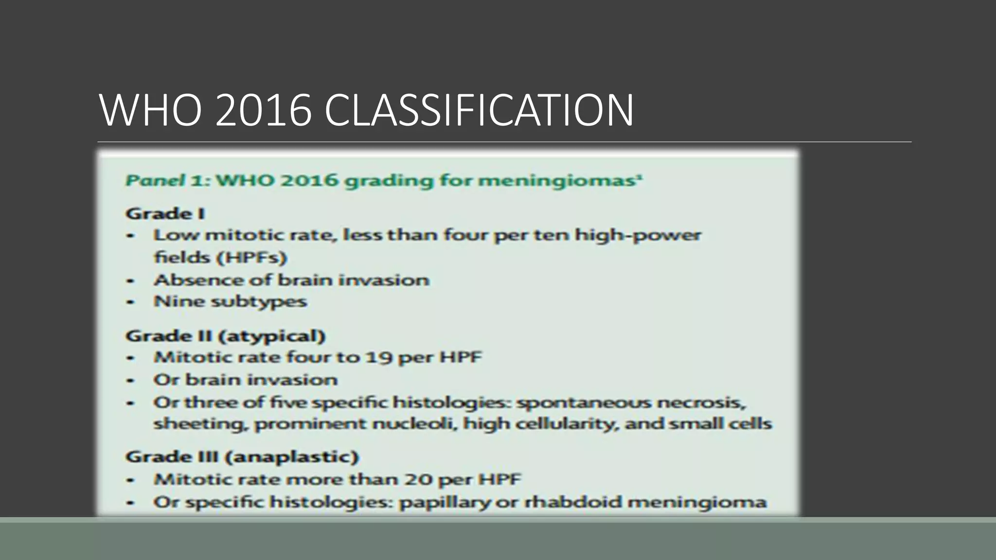 EANO GUIDELINES FOR MANAGEMENT OF MENINGIOMA | PPTX