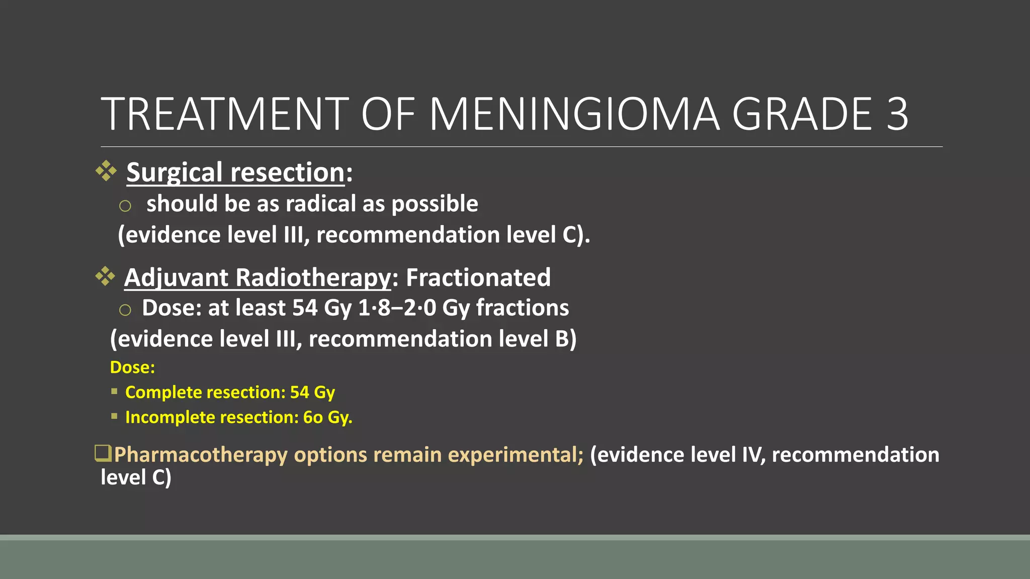EANO GUIDELINES FOR MANAGEMENT OF MENINGIOMA | PPTX