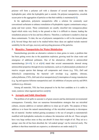 Environmental Nanotechnology Applications in water Remediation | PDF