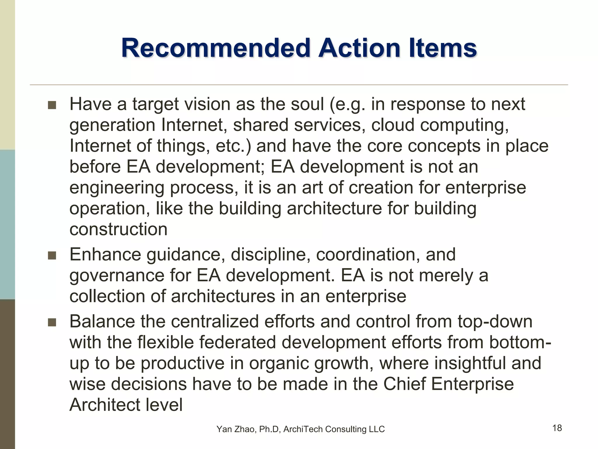 Enterprise Architecture .vs. Collection of Architectures in Enterprise ...