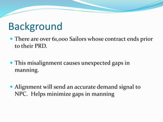 EAOS to PRD Alignment NAVADMIN 307/17 | PPTX