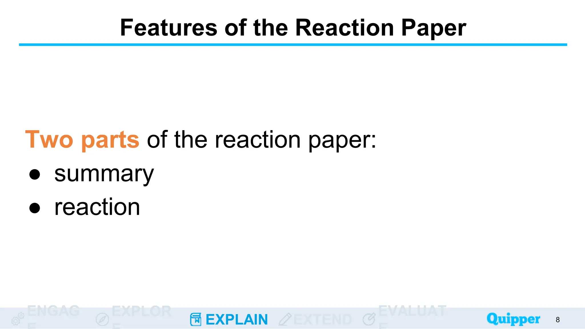 EAP11_12_Unit 6_Lesson 1_Features and Structure of a Reaction Paper and ...