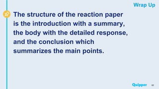 EAP11_12_Unit 6_Lesson 1_Features and Structure of a Reaction Paper and ...