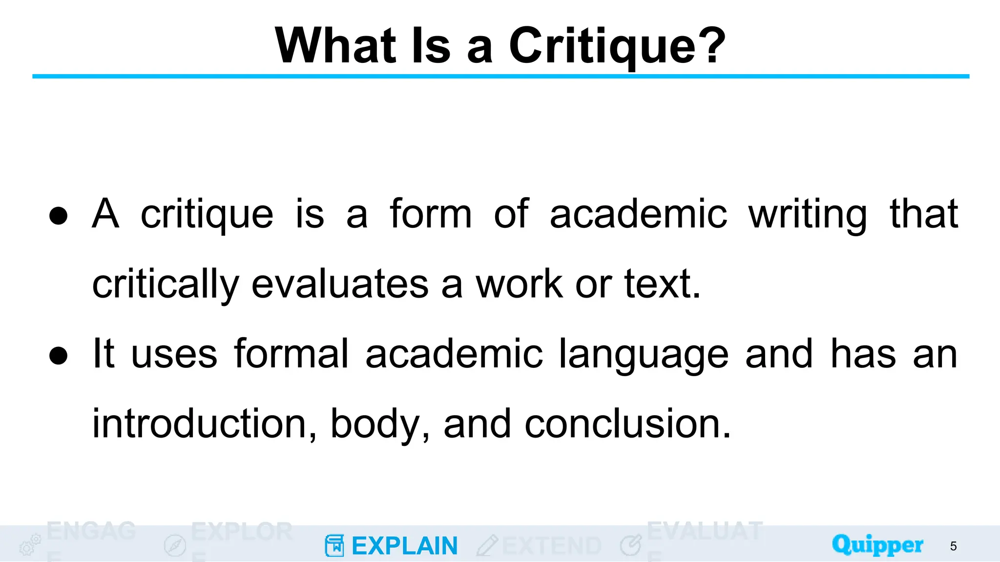 EAP 11_12_UNIT 7_LESSON 1_Features and Structure of a Critique Paper.pptx