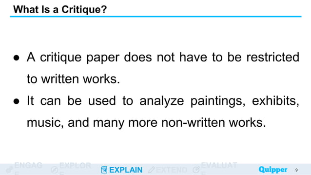 EAP 11_12_UNIT 7_LESSON 1_Features and Structure of a Critique Paper.pptx