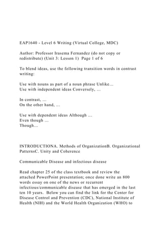EAP1640 - Level 6 Writing (Virtual College, MDC) Author P.docx
