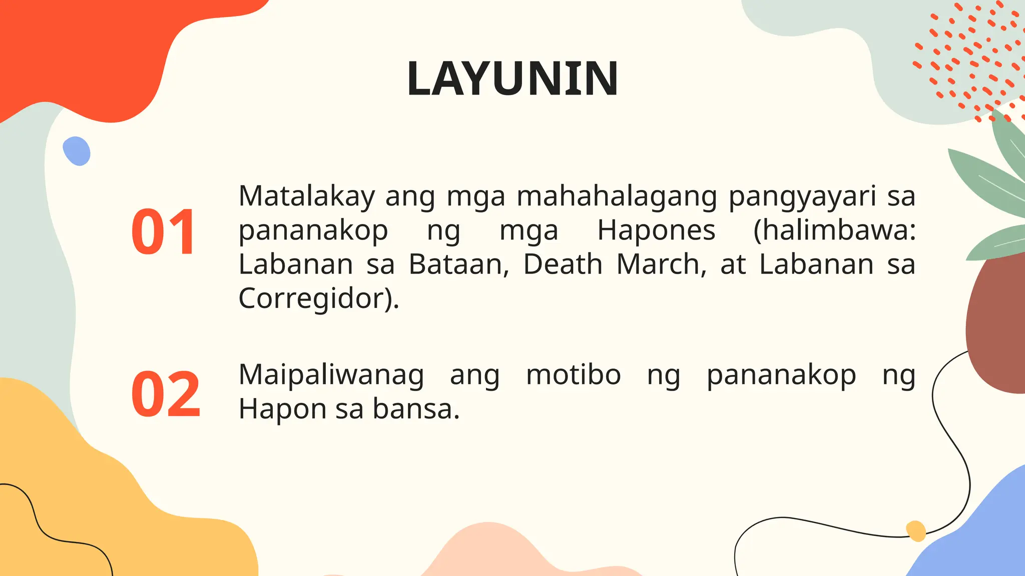 PANANAKOP NG MGA HAPON AT ANG IKALAWANG DIGMAANG PANDAIGDIG EAP6U2L3 ...