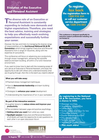 National EA & PA Convention 2011 | PDF