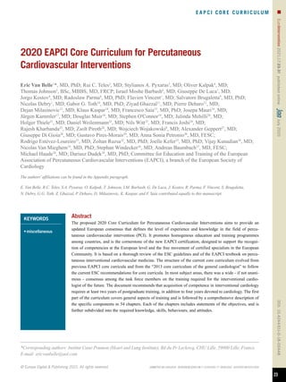 eapci-core-curriculum-for-percutaneous-cardiovascular-interventions ...