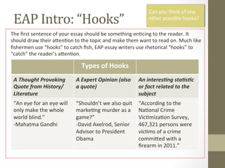 EAP Intros & Conclusions in academic writing | PDF