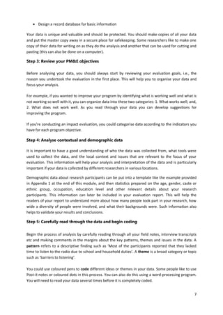 Doing qualitative data analysis | PDF