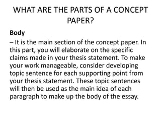 EAPP Grade 11 Concept paper | PPTX