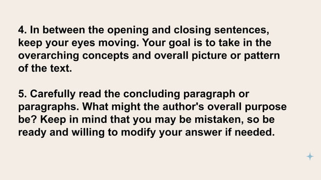 EAPP Outlining in reading texts discipline | PPTX | Education