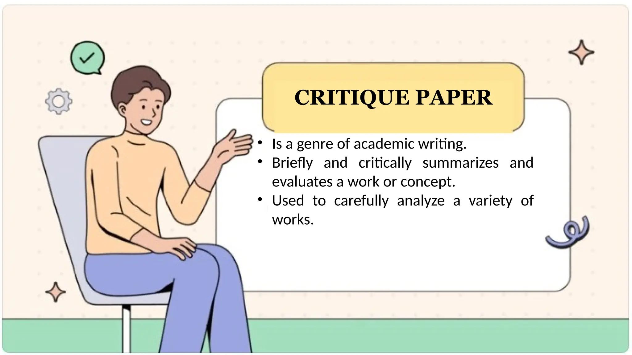 EAPP- Critical Approaches in Writing a Critique HANDOUT.pptx | Books and Literature