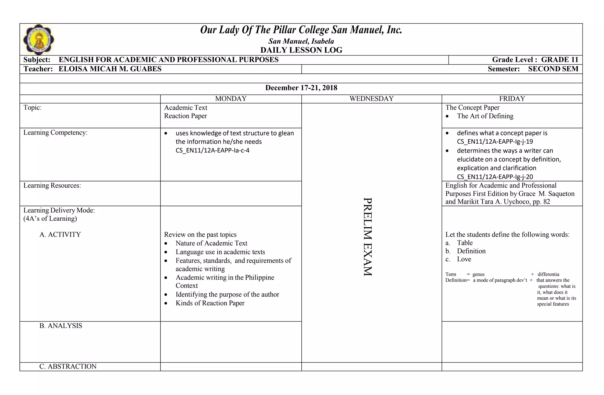 eapp-dll-from-week-1-week5.docx