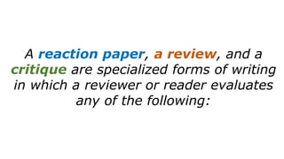 EAPP-LESSON 5 - How to Write a Reaction Paper).ppt