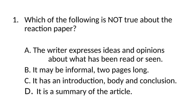 EAPP-LESSON 5 - How to Write a Reaction Paper).ppt