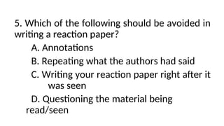 EAPP-LESSON 5 - How to Write a Reaction Paper).ppt