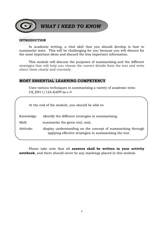 EAPP-Module-3.pdf | Homework and Study | Education