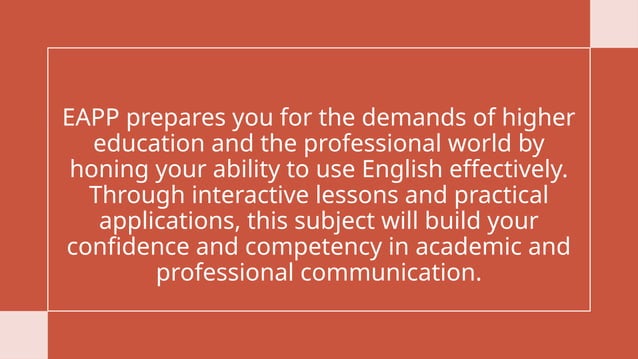 EAPP - English for Academic - Orientation.pptx