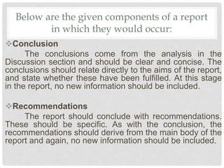 English for Academic and Professional Purposes- Parts of Reports | PPTX