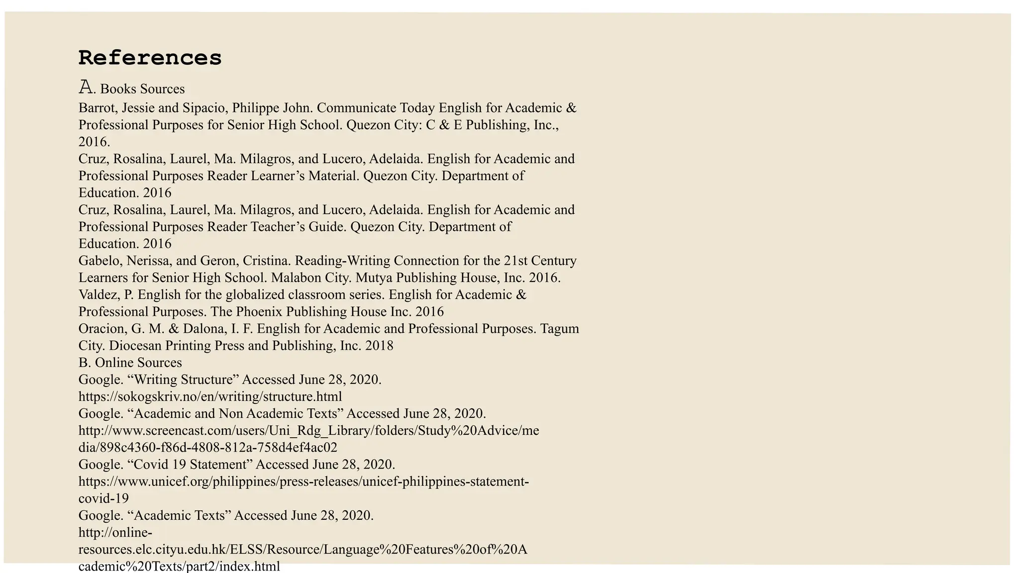 Academic Texts Structure (Academic Text and Non Academic Text) | PPTX