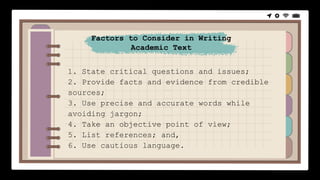 Academic Texts Structure (Academic Text and Non Academic Text) | PPTX