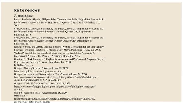 Academic Texts Structure (Academic Text and Non Academic Text) | PPTX