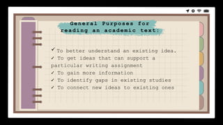 Academic Texts Structure (Academic Text and Non Academic Text) | PPTX