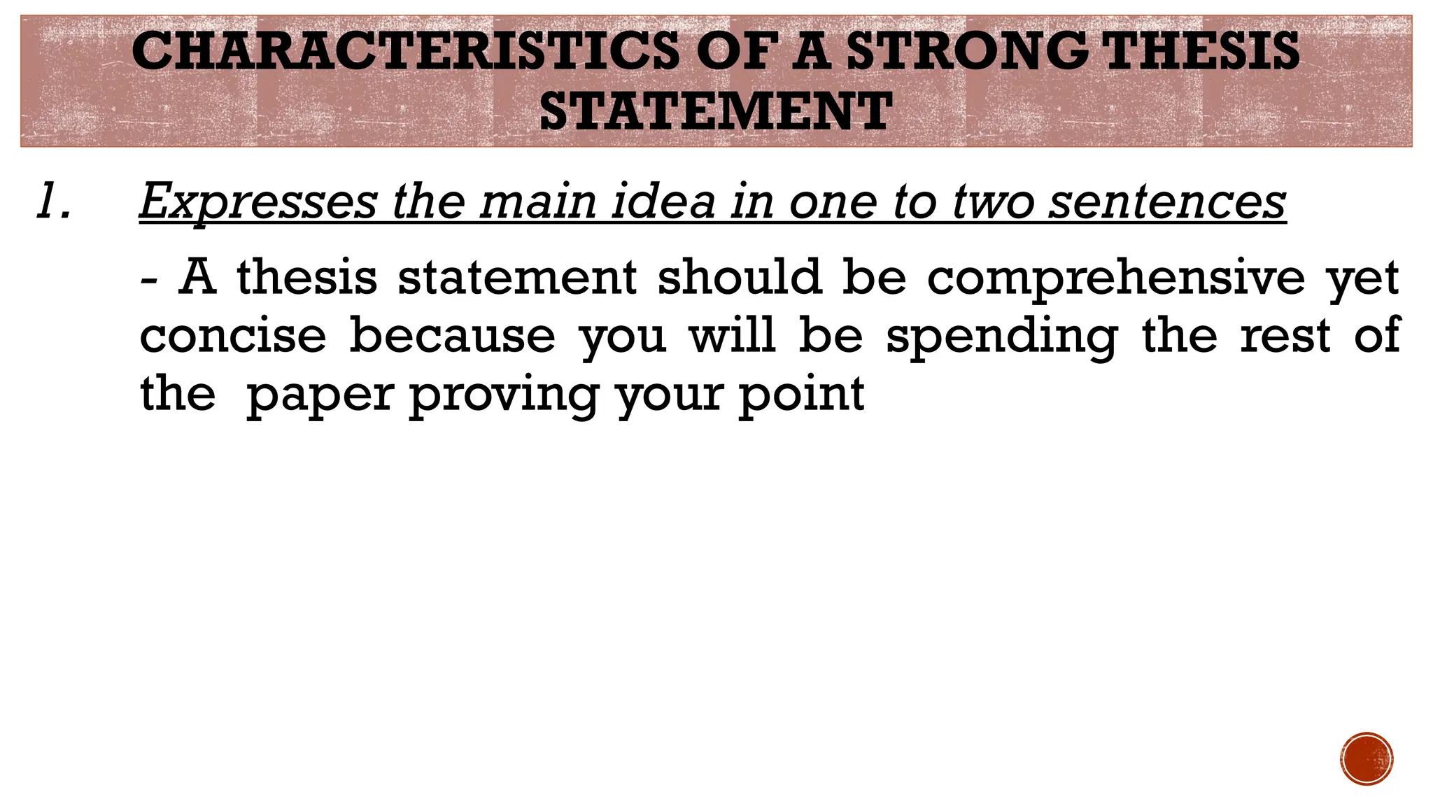 EAPP-THESIS-STATEMENT.LECTURE GRADE 11pptx | PPTX